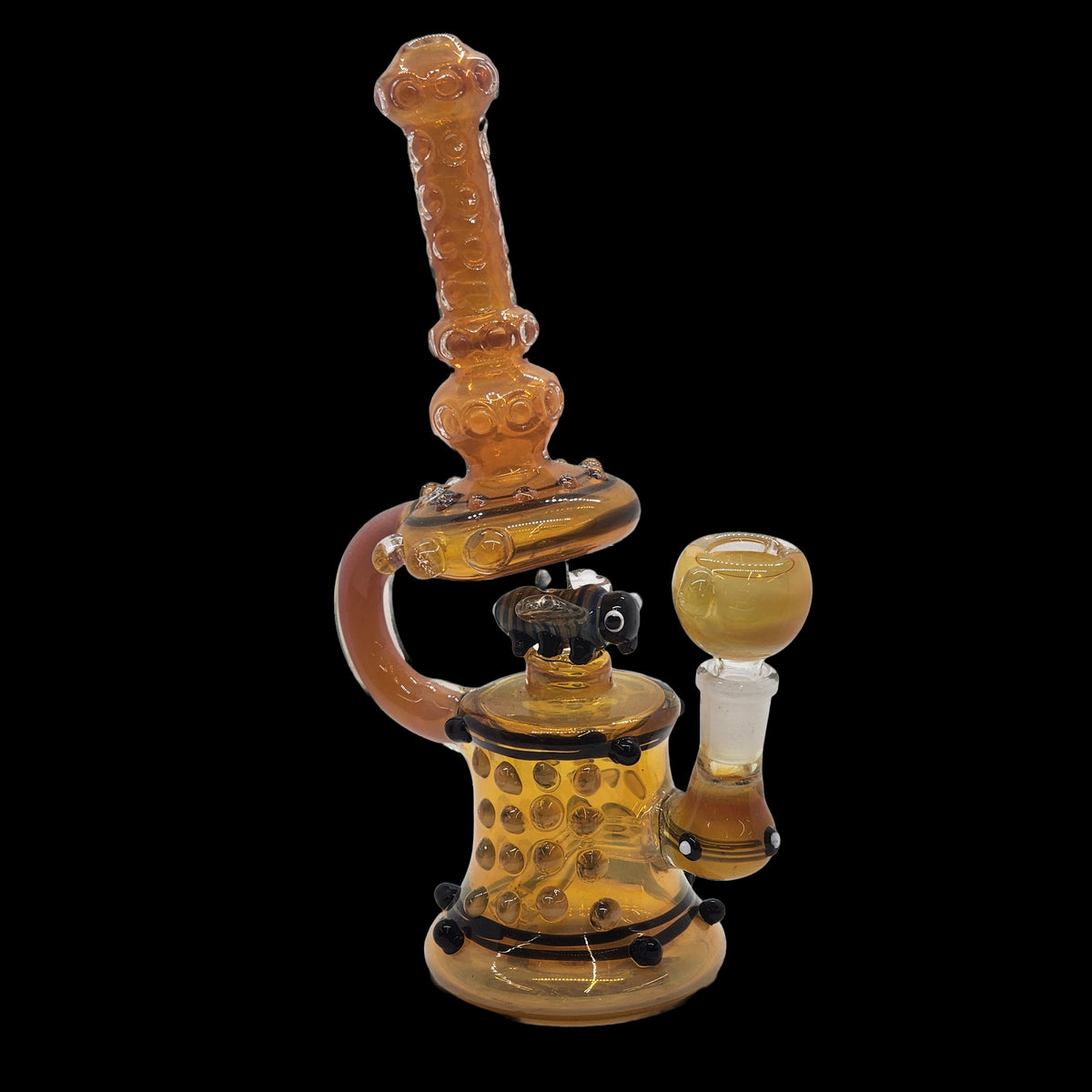 Honey Bee Dab Rig Water Pipe | Quantum Scientific Glass