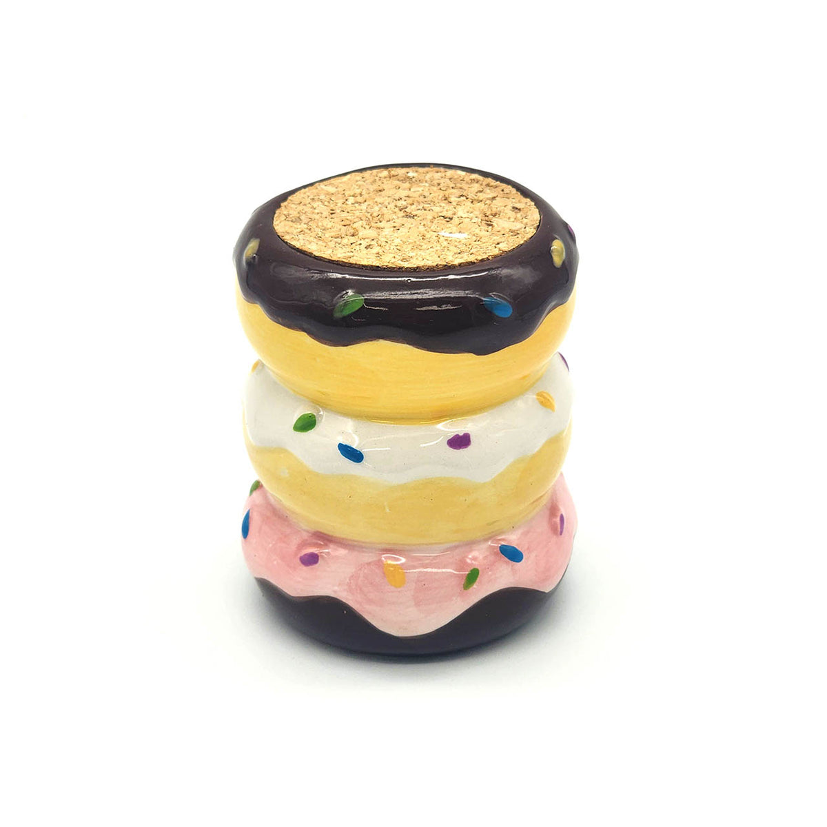 Donut Stack Ceramic Stash Jar | Quantum Scientific Glass