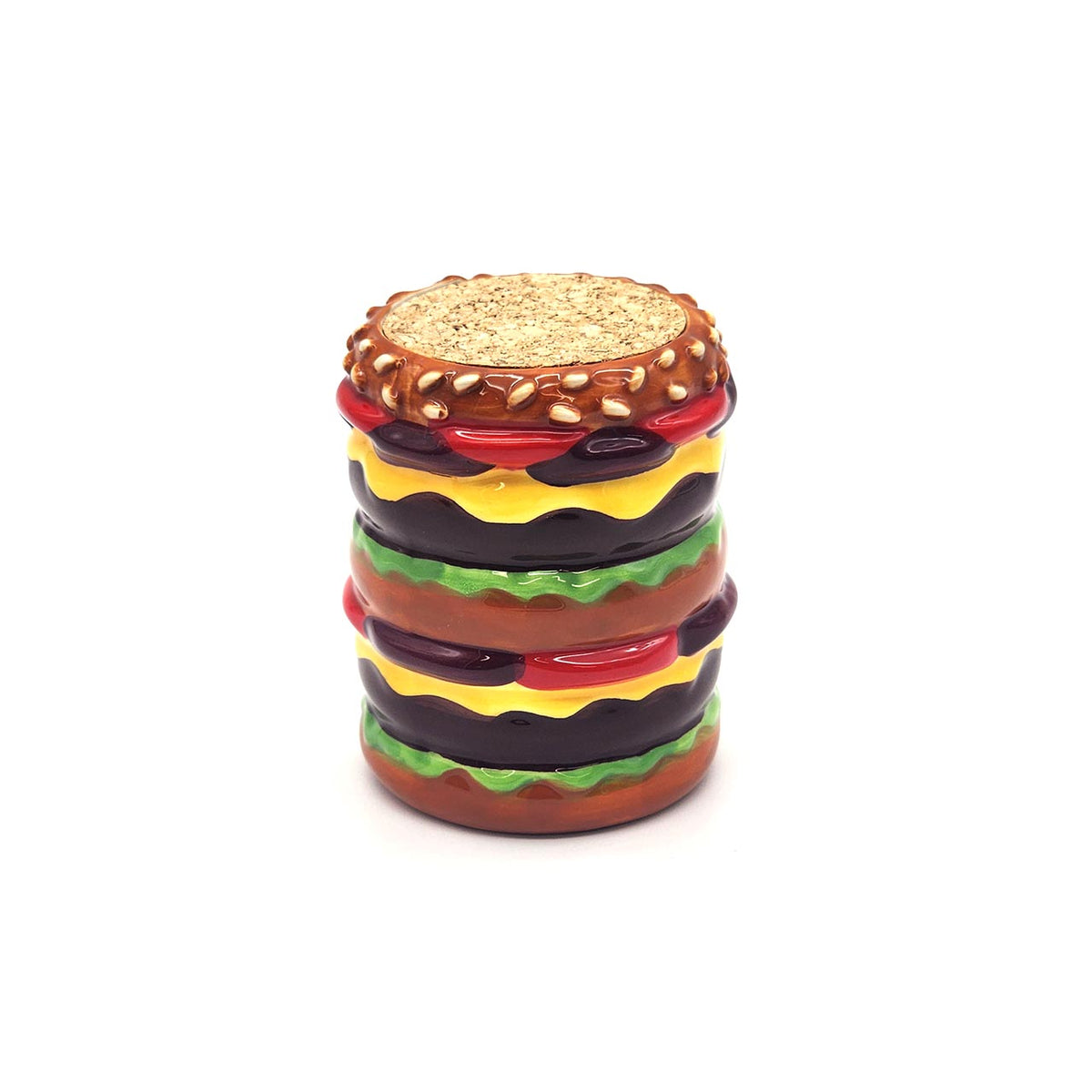 Burger Stack Ceramic Stash Jar | Quantum Scientific Glass