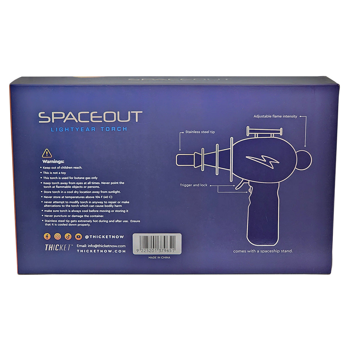 SpaceOut Lightyear Torch | Quantum Scientific Glass